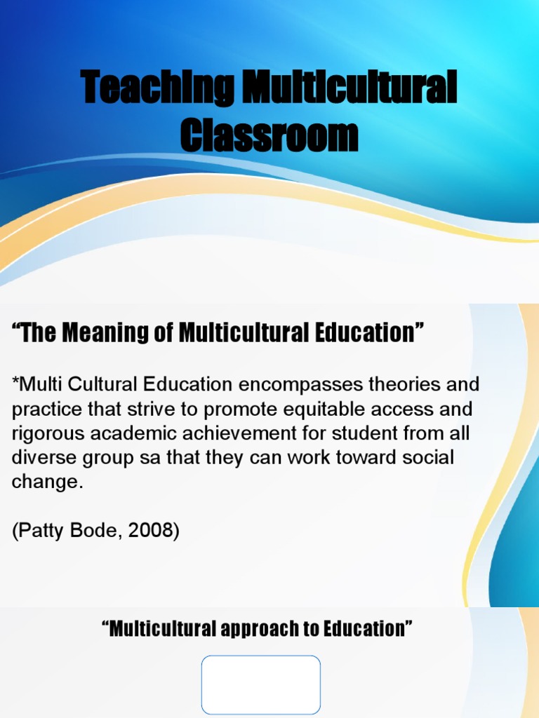 Teaching Multicultural Classroom | PDF