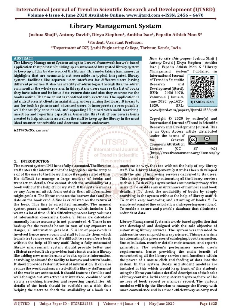 Library Management System | Download Free PDF | Model–View–Controller | Php