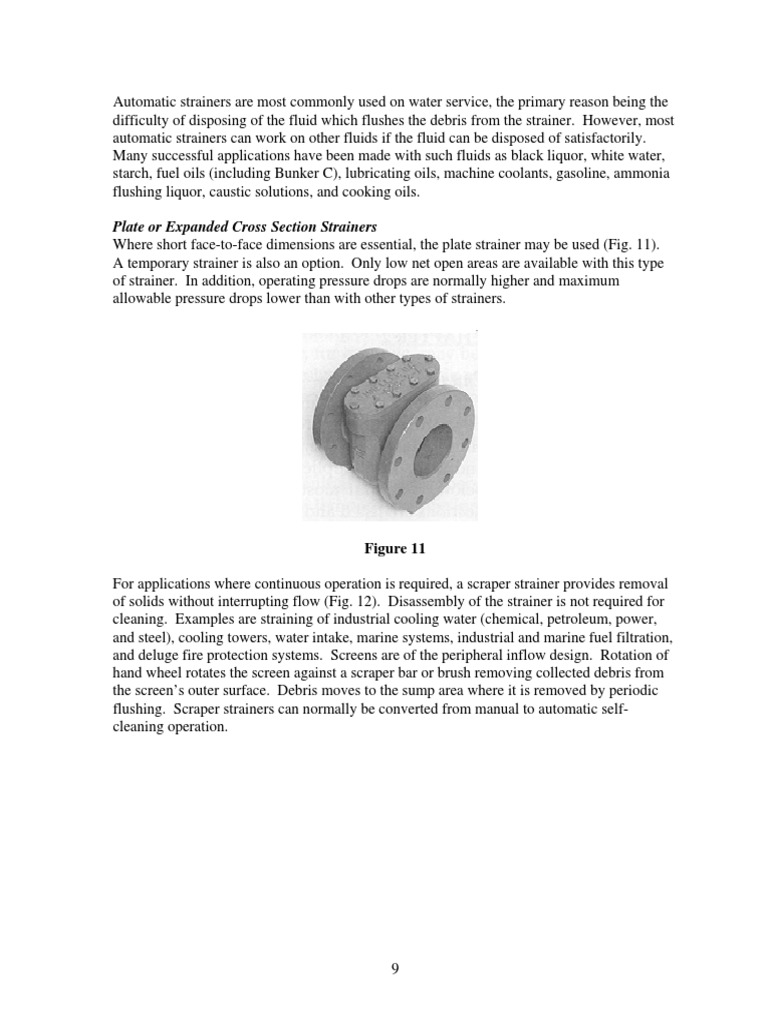 Plate or Expanded Cross Section Strainers | PDF
