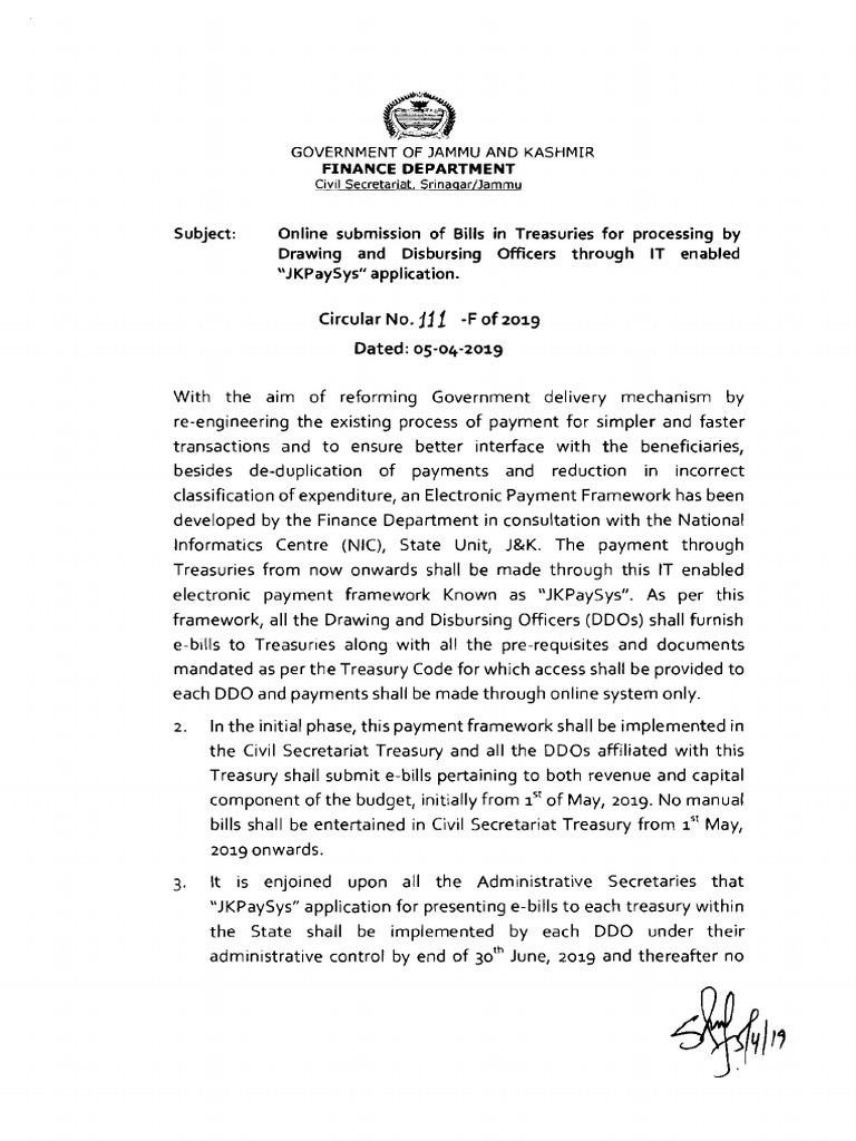 JK Pay Sys | PDF | Government | Business