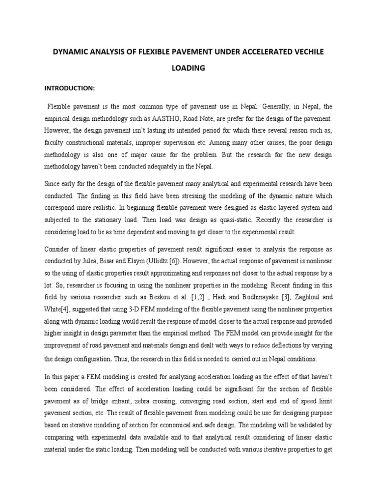 02 Performance Analysis of Flexible Pavement Using Finite Element Method | PDF | Finite Element ...