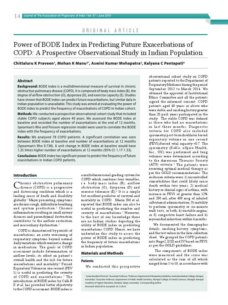 Predicting Exacerbations in COPD Patients: A Study on the Power of the ...
