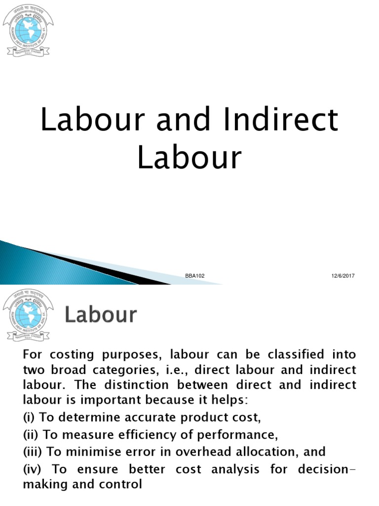 Direct Labour & Indirect Labour | PDF | Business