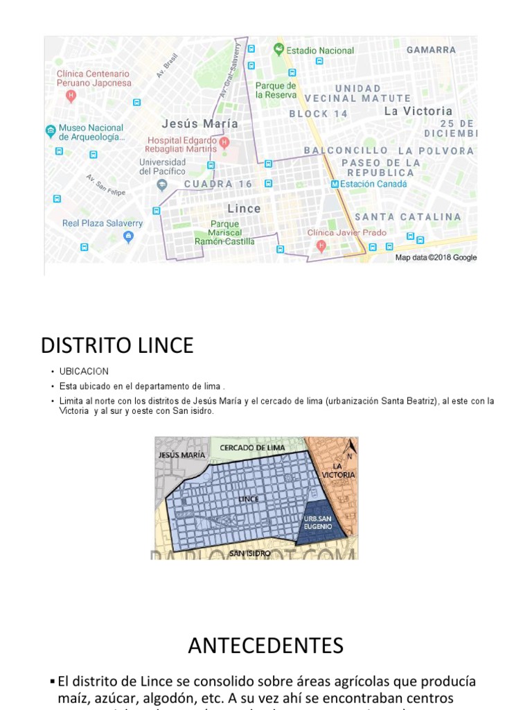 Distrito de Lince Avance | PDF