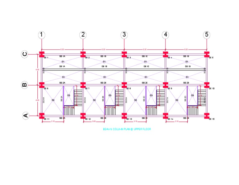 Beam & Column Plan | PDF | Sports