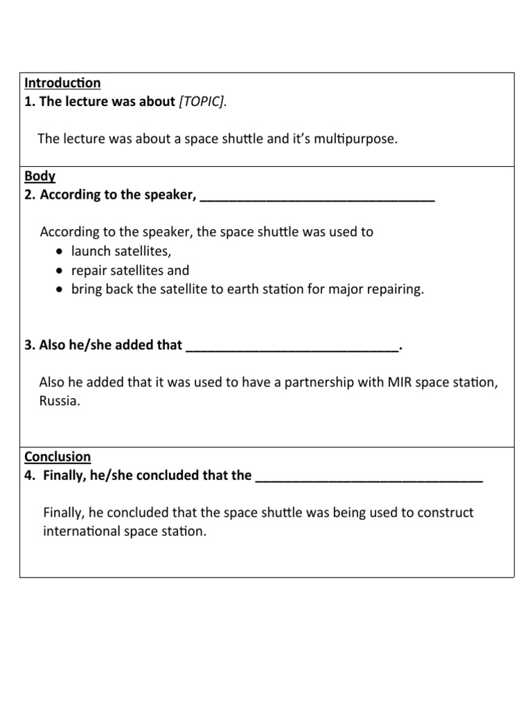 Retell Lecture-Format | PDF