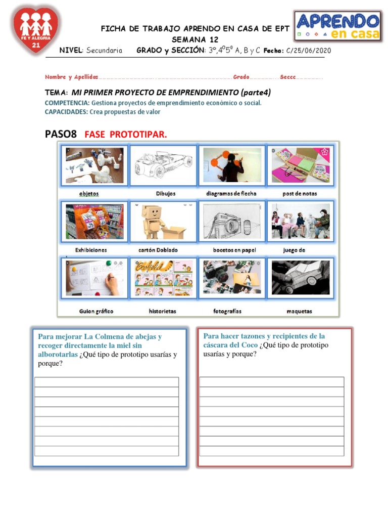 3ro-5to Ficha de Trabajo Ept Sem12 | PDF