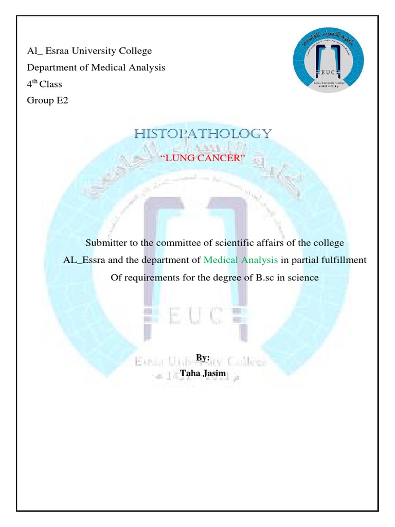 HISTOPATHOLOGY Report | PDF | Lung Cancer | Biopsy