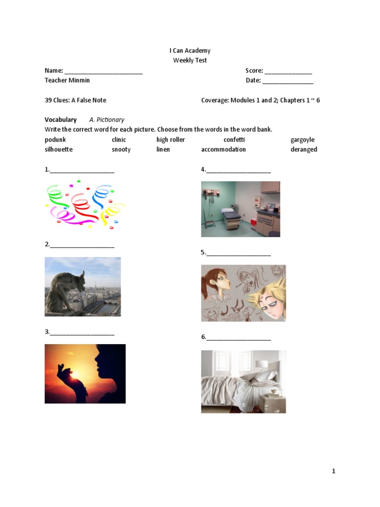 39 Clues Book 2 Test 1 | PDF | Human Communication | Semiotics