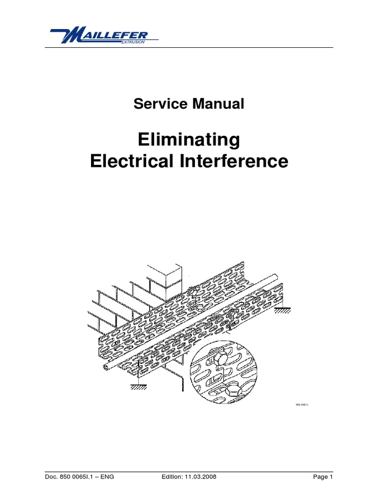 Eliminating Electrical Interference: Service Manual | PDF | Cable ...