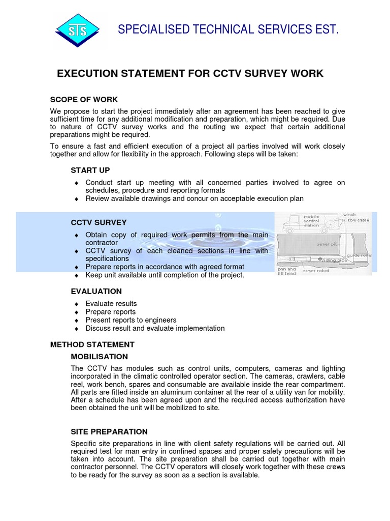 Specialised Technical Services Est.: Execution Statement For CCTV ...