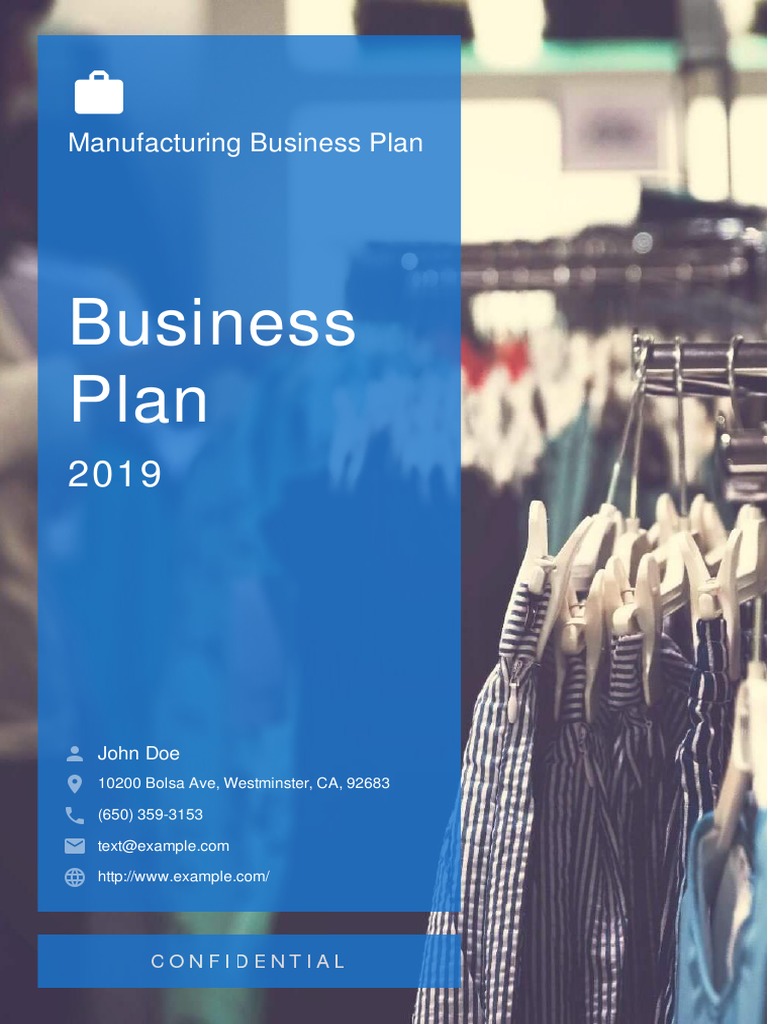 Manufacturing Business Plan Example | PDF | Retail | Expense