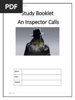 GCSE English Literature An Inspector Calls BOOKLET | PDF