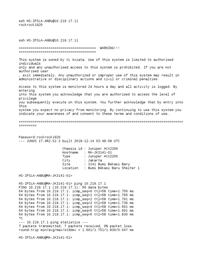 Sample Juniper | PDF | Network Architecture | Internet