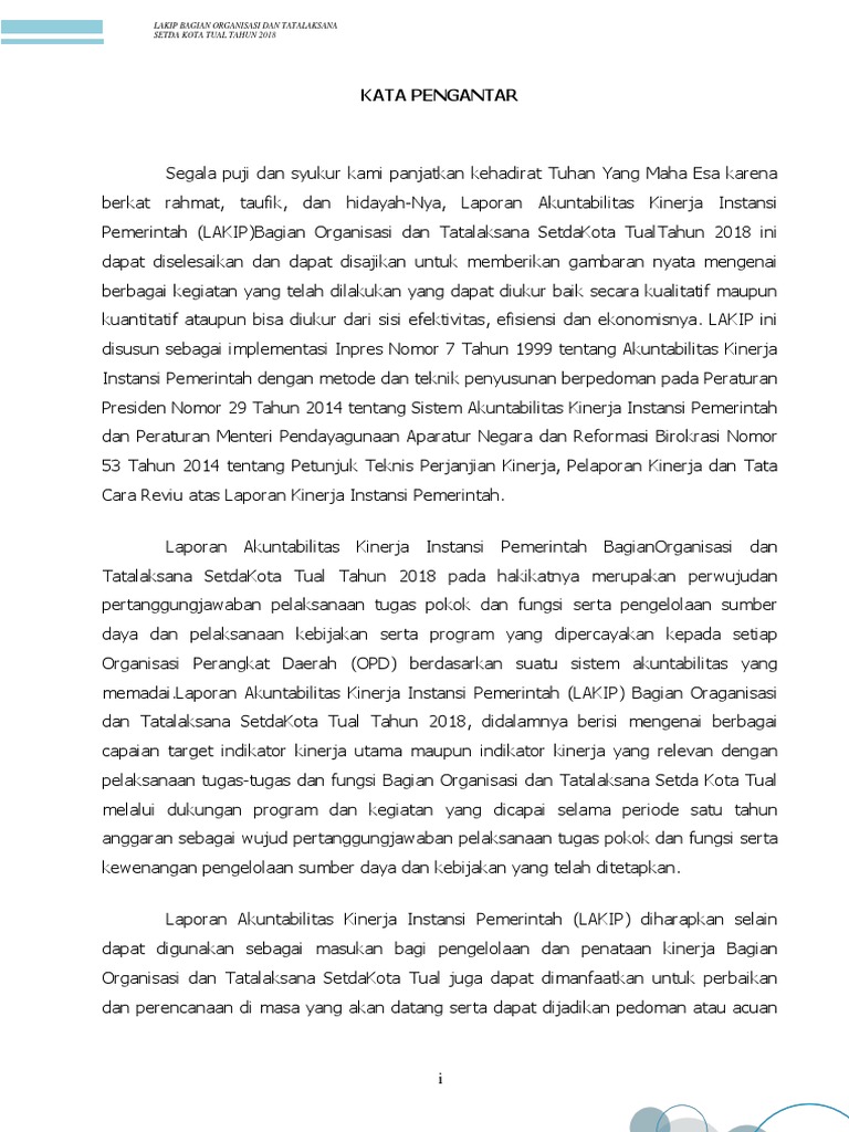 Contoh LAKIP PDF | PDF