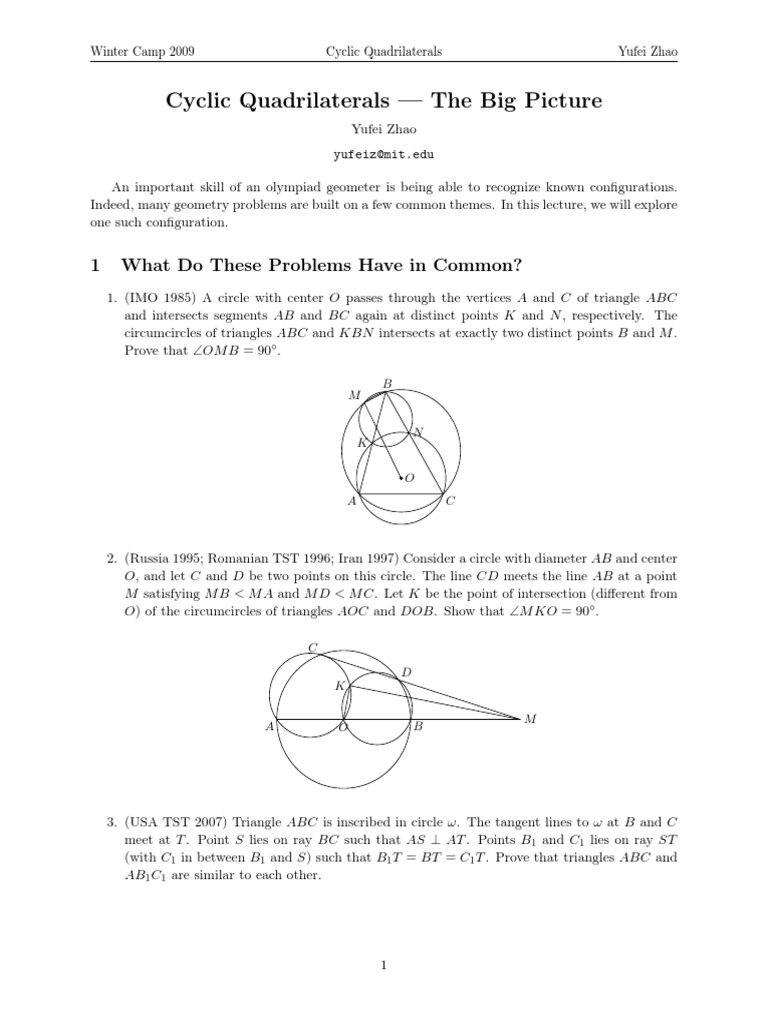 Cyclic Quad PDF | PDF