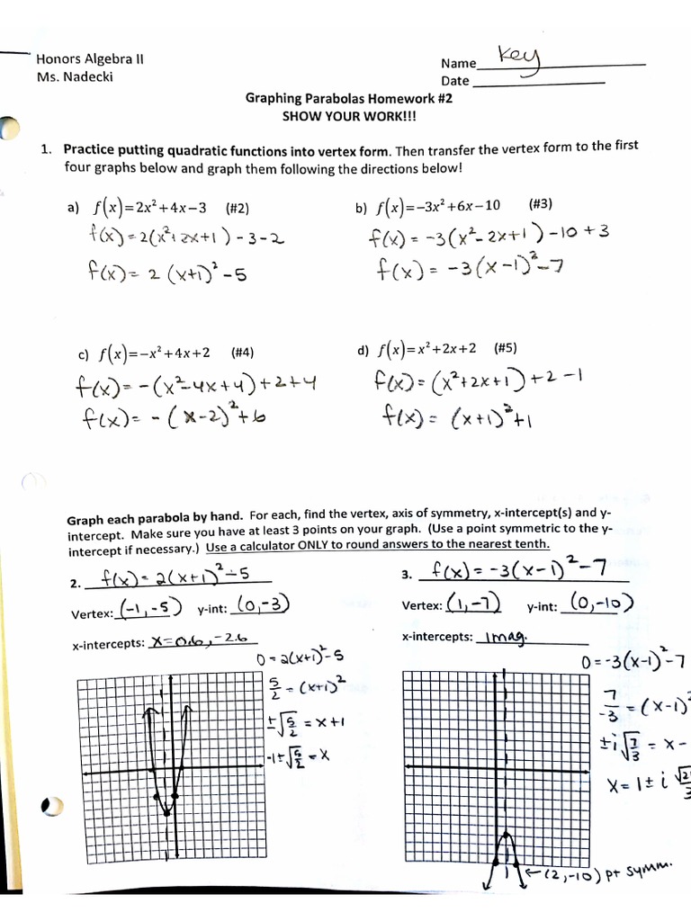 lesson-7-graphing-parabolas-hw-2-key