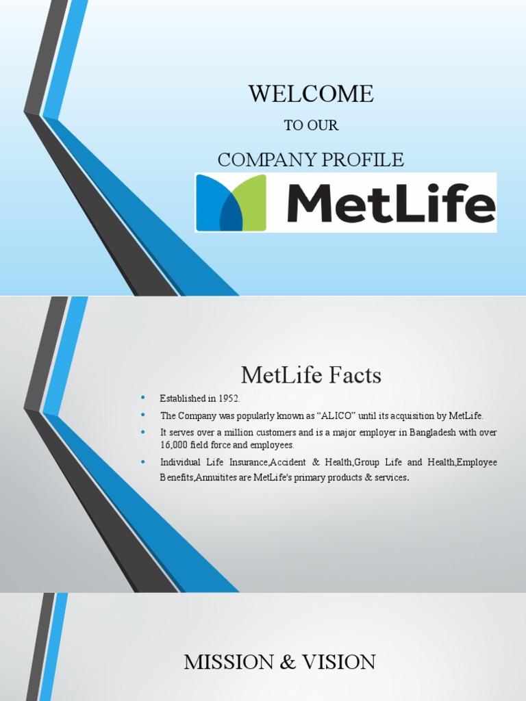 Company Profile (Metlife) | PDF