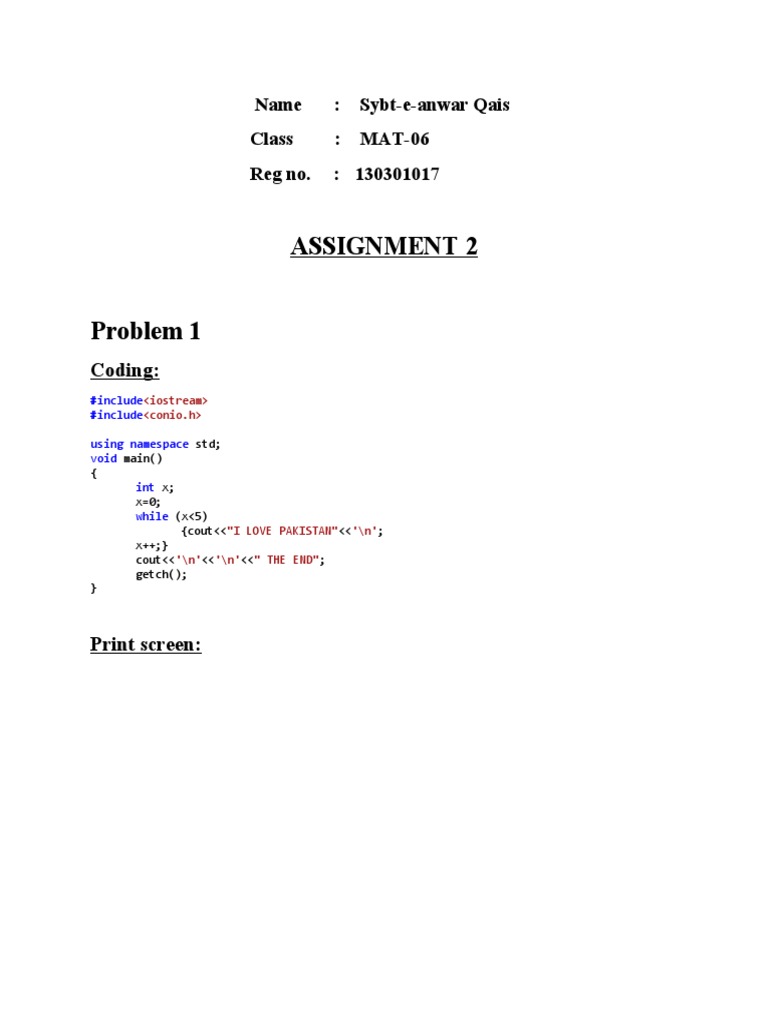 Assignment 2 Problem 1 Coding Pdf Theory Of Computation Computer 9833