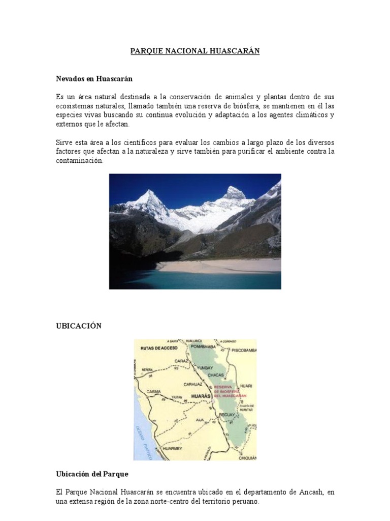 Parque Nacional Huascarán | Turismo | Naturaleza