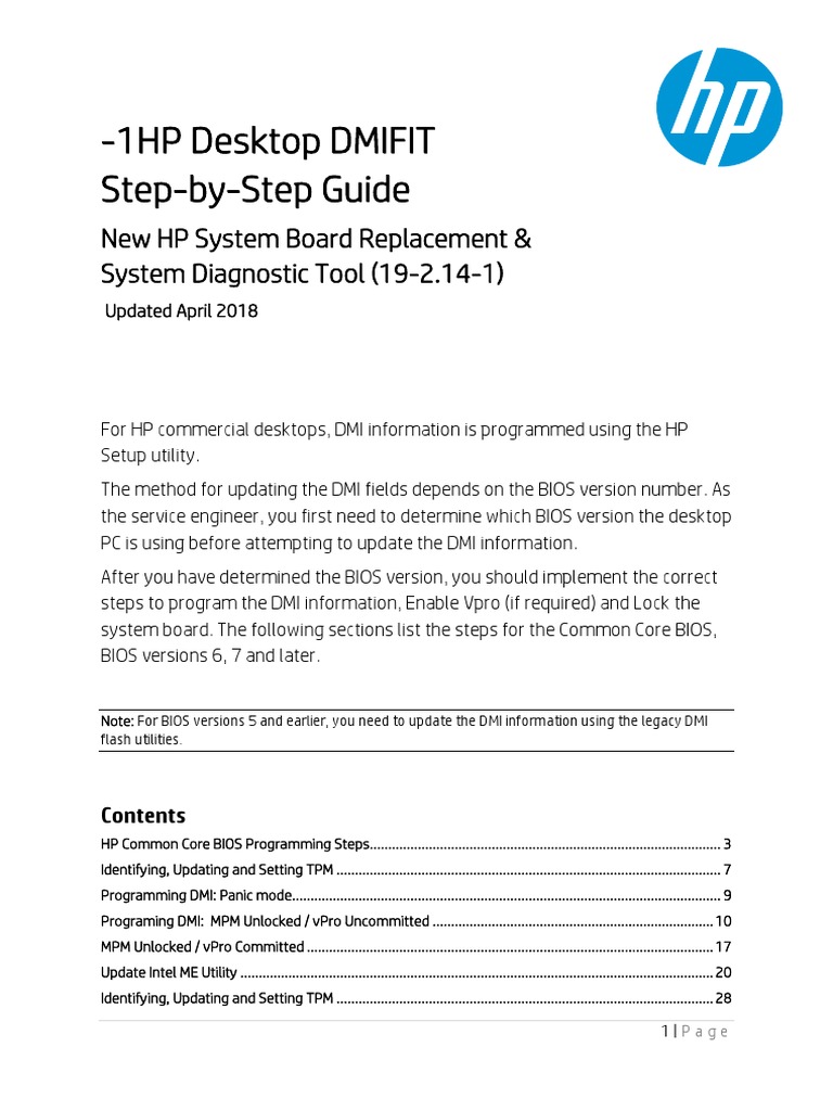 HP Commercial Desktop Step-by-Step Guide - 19-2.14-1 PDF | PDF ...