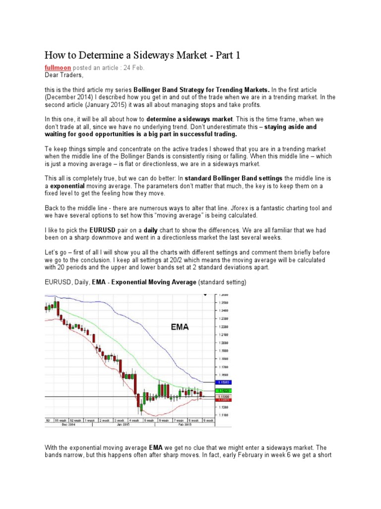 How To Determine A Sideways Market | PDF | Moving Average | Financial ...