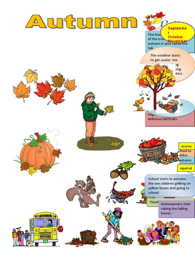 Autumn Classroom Posters Fun Activities Games - 33137 | PDF | Language ...