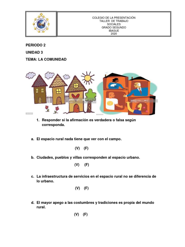 Actividad-La Comunidad | PDF