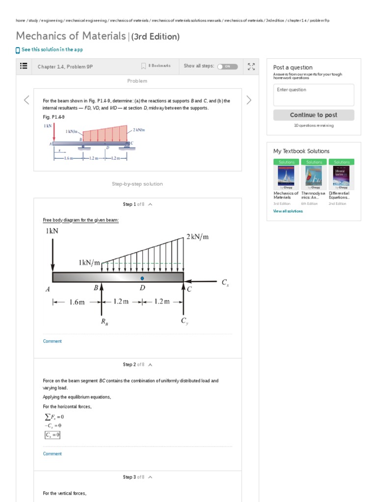 Mechanics of Materials: (3rd Edition) | PDF