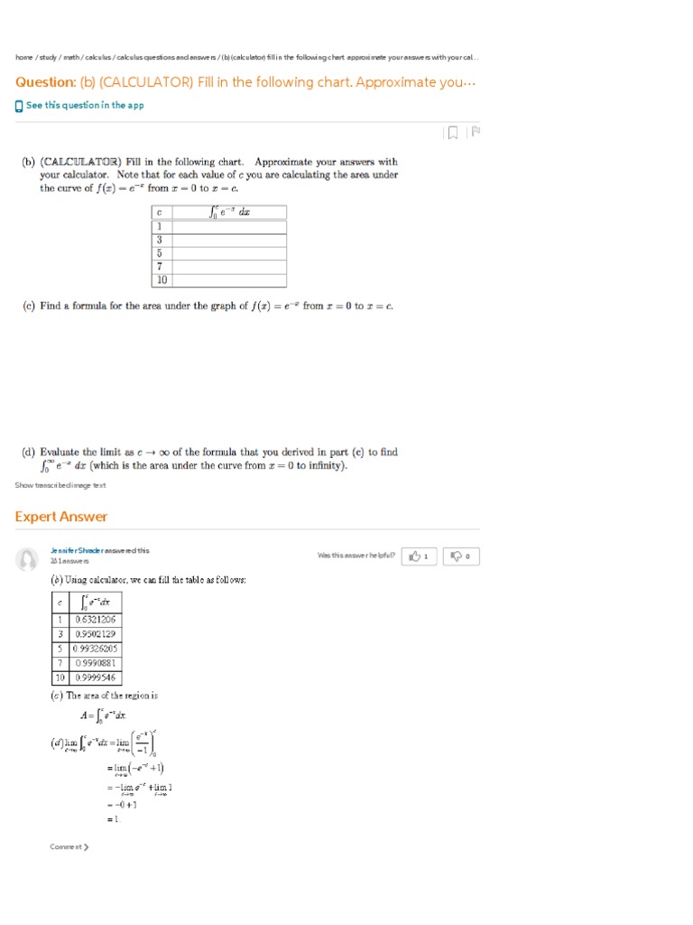 Calculus Questions and Answers Guide | PDF
