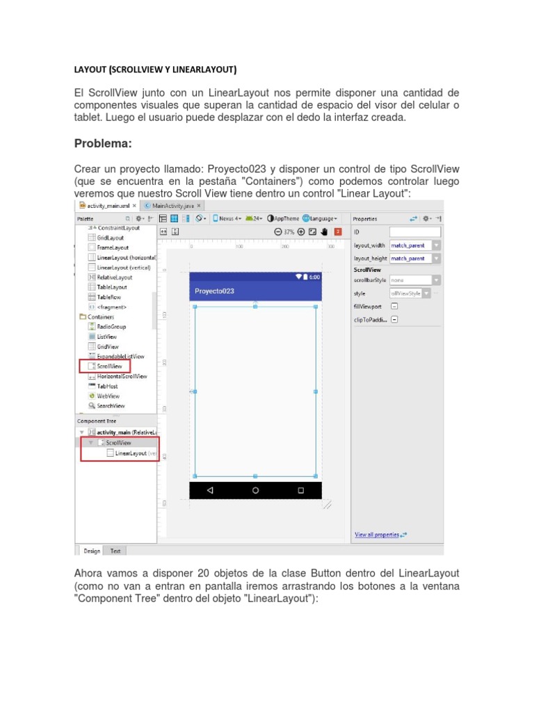 6 Layout-Linearlayout PDF | PDF | Negocios | Informática