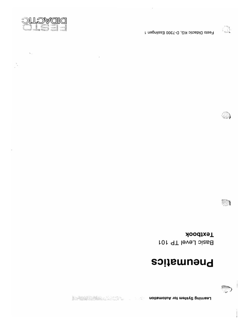 Pneumatic Basic Level Textbook PDF | PDF