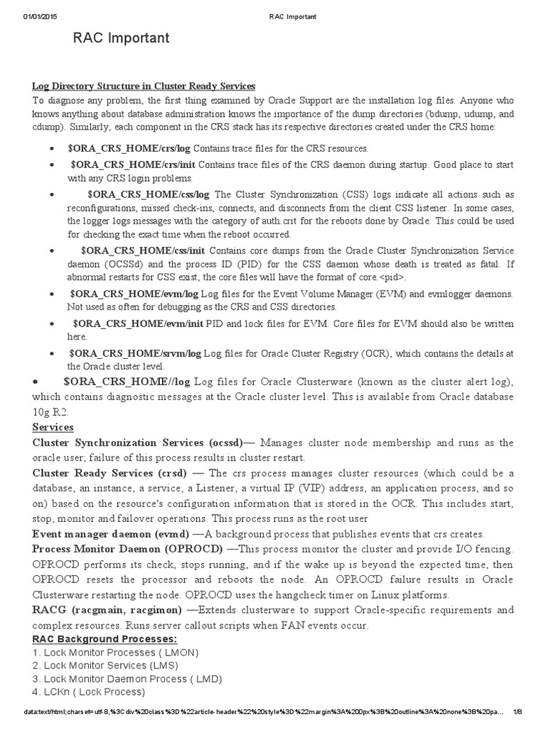 RAC Important PDF | PDF | Load Balancing (Computing) | Port (Computer Networking)