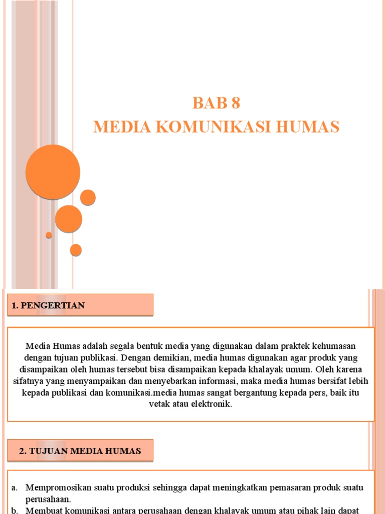 Media Komunikasi Humas dan Tujuannya | PDF