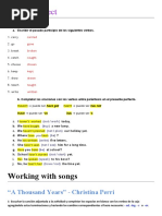 Present Perfect Tense in Song Lyrics | PDF