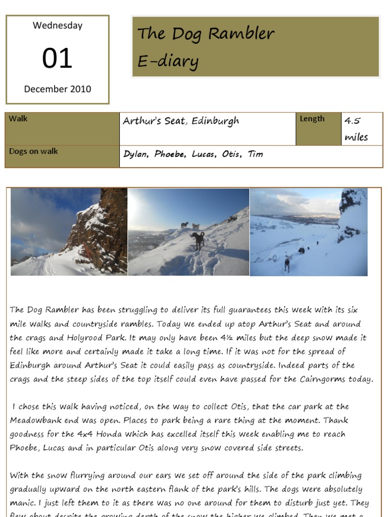 E-Diary December 2010 Compilation | PDF | Walking In The United Kingdom ...
