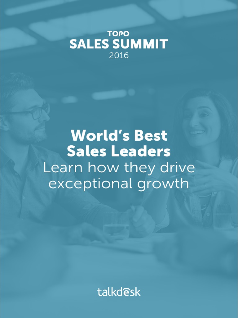 Key Takeaways From TOPO Sales Summit 20161 PDF | PDF | Sales | Customer ...