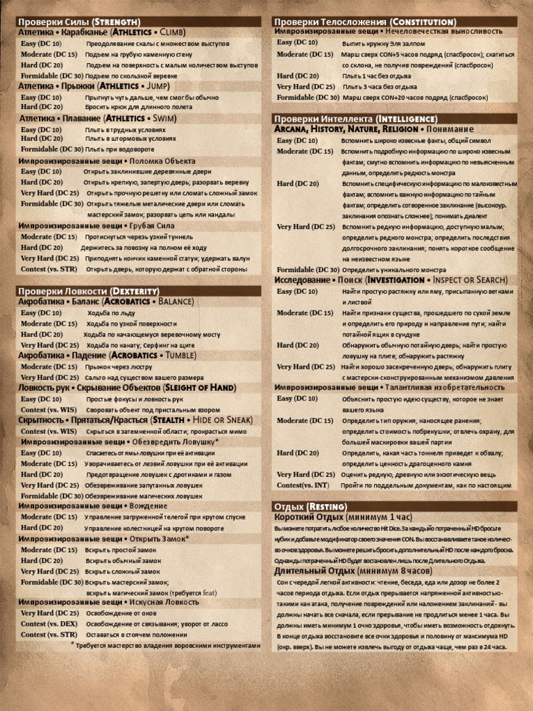 (Strength) (Constitution) : (Athletics - Climb) | PDF | Dwarf (Middle ...