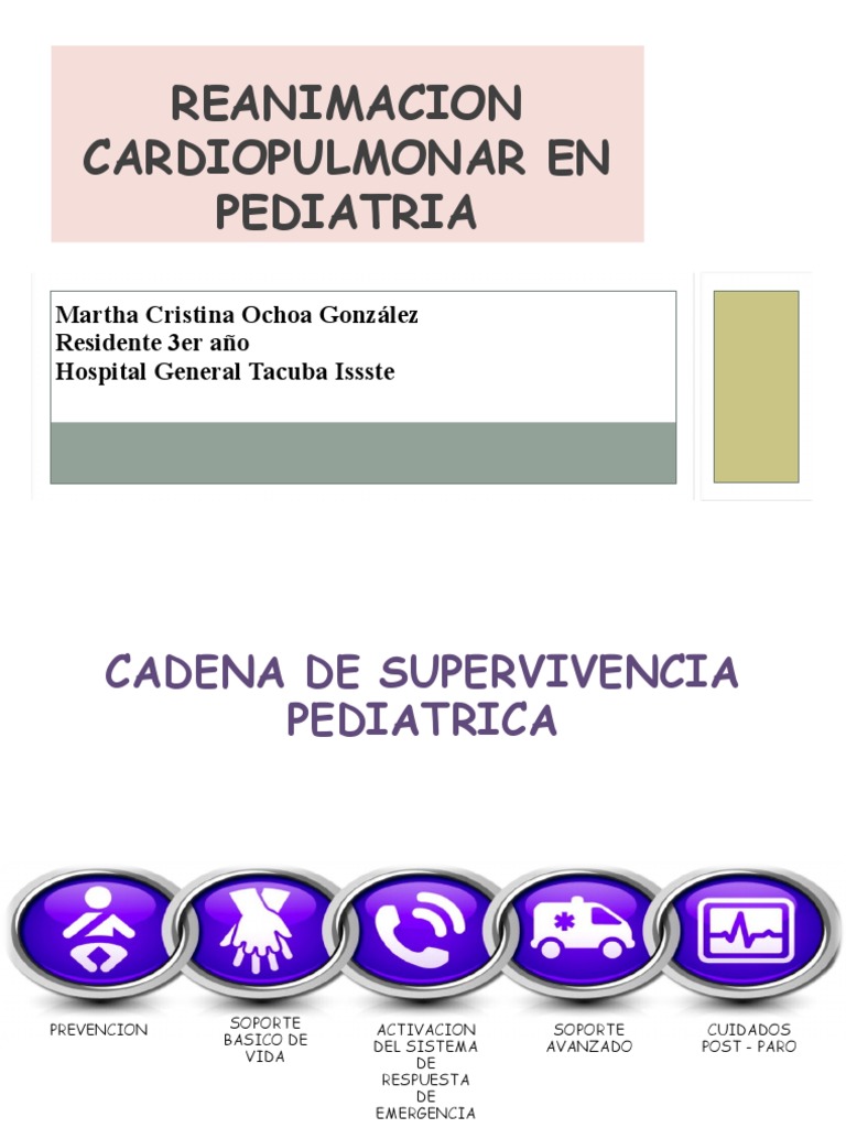 RCP Pediátrica: Guía de Reanimación | PDF | Reanimación cardiopulmonar ...