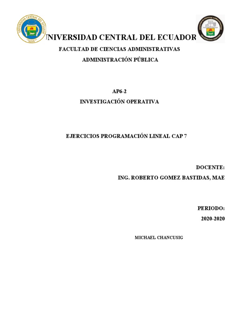 Ejercicios Capitulo 7 | PDF | Utilidad | Aceituna