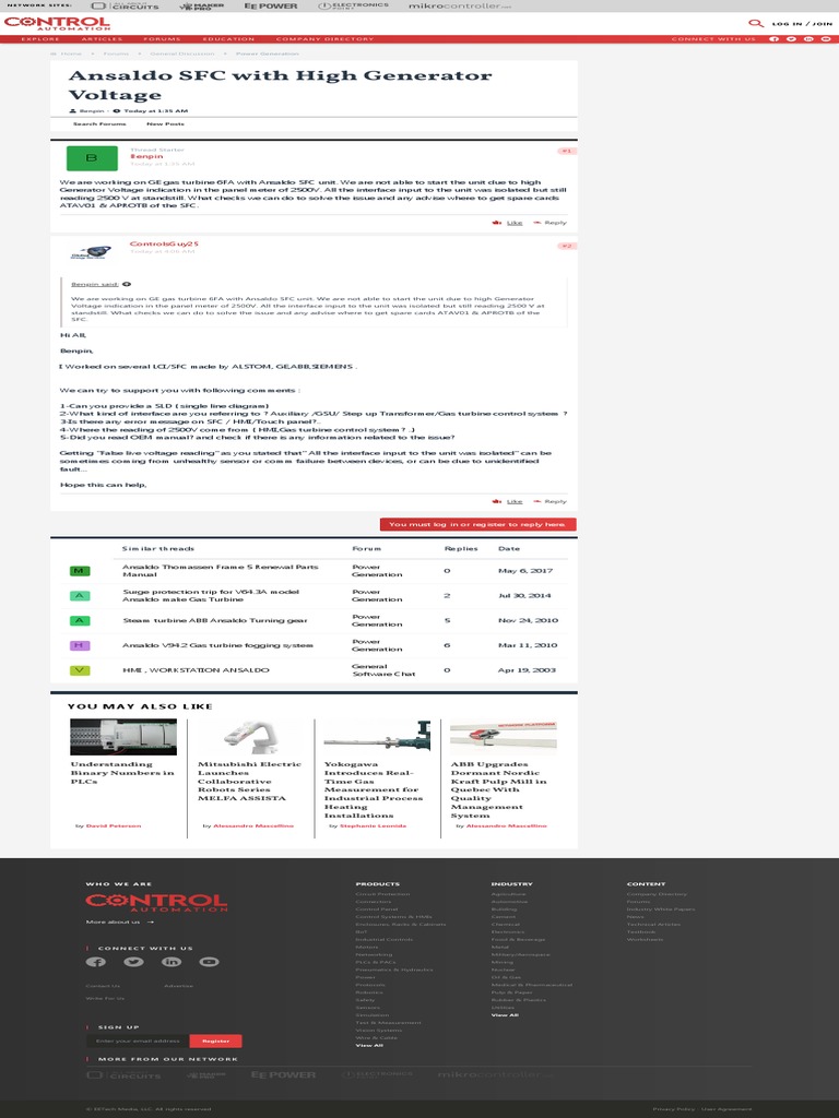 Ansaldo SFC With High Generator Voltage - Automation & Control ...