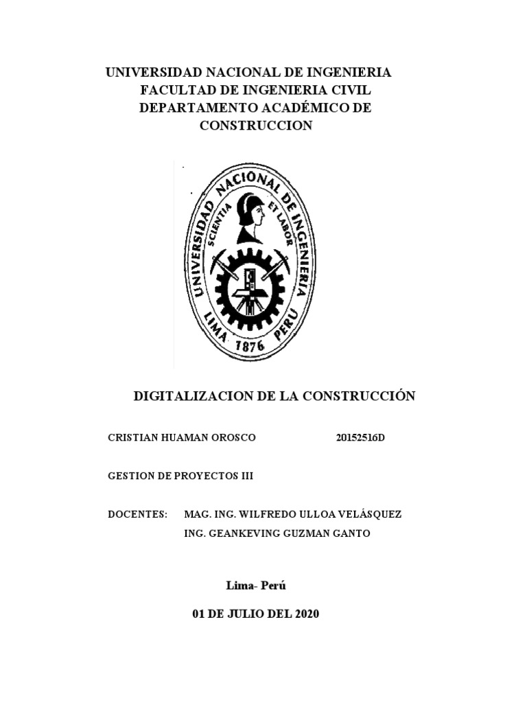 La digitalización de los procesos constructivos: una oportunidad para ...