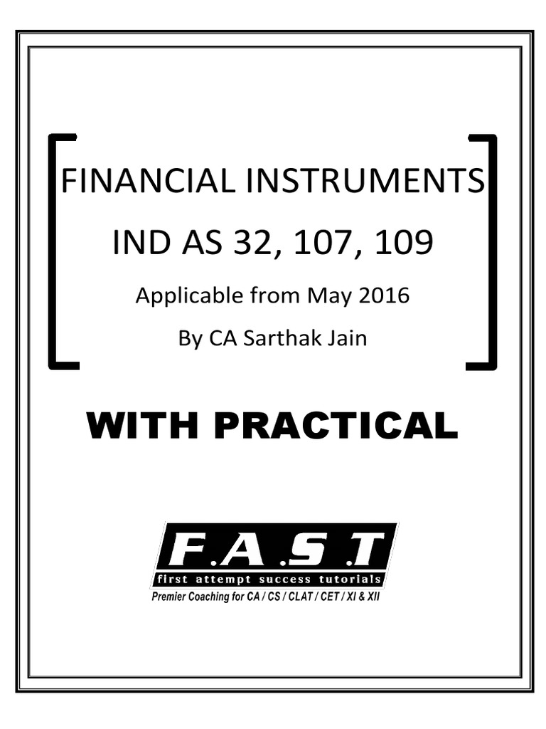 IND AS 32, 107, 109 (With Questions & Answers) | PDF | Equity (Finance ...