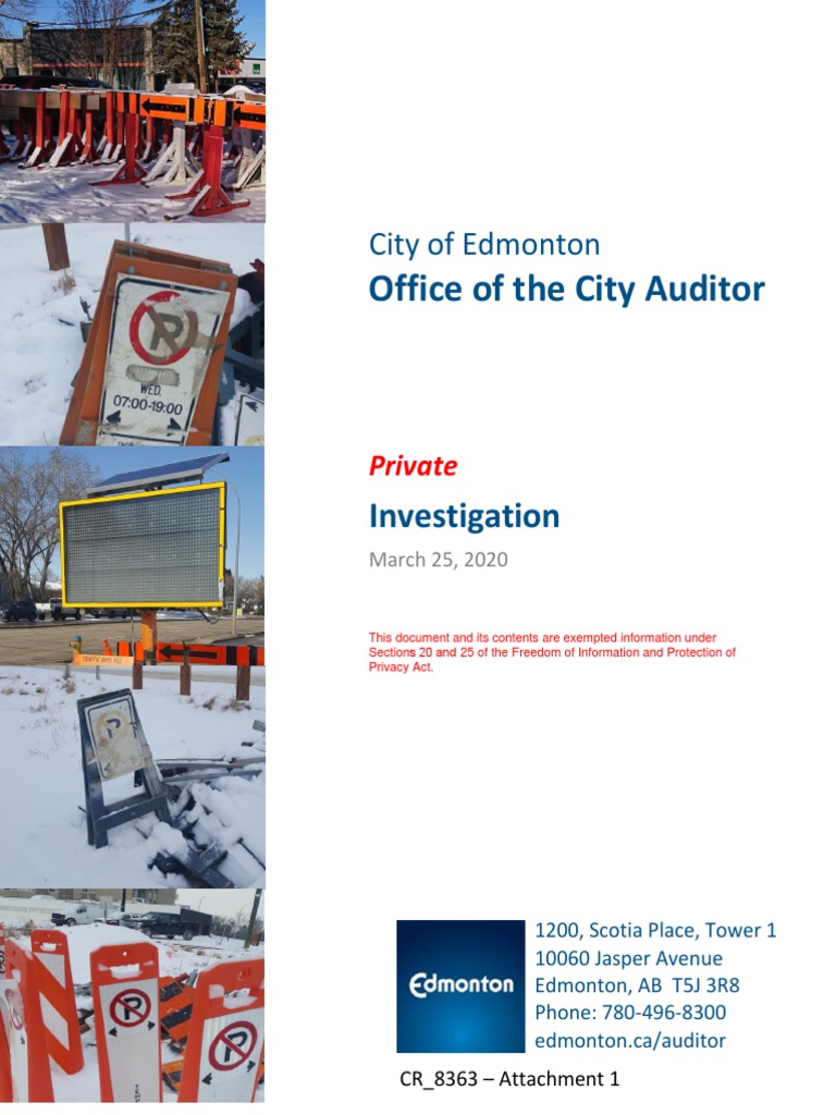 City of Edmonton Audit | PDF | Accounts Payable | Cheque