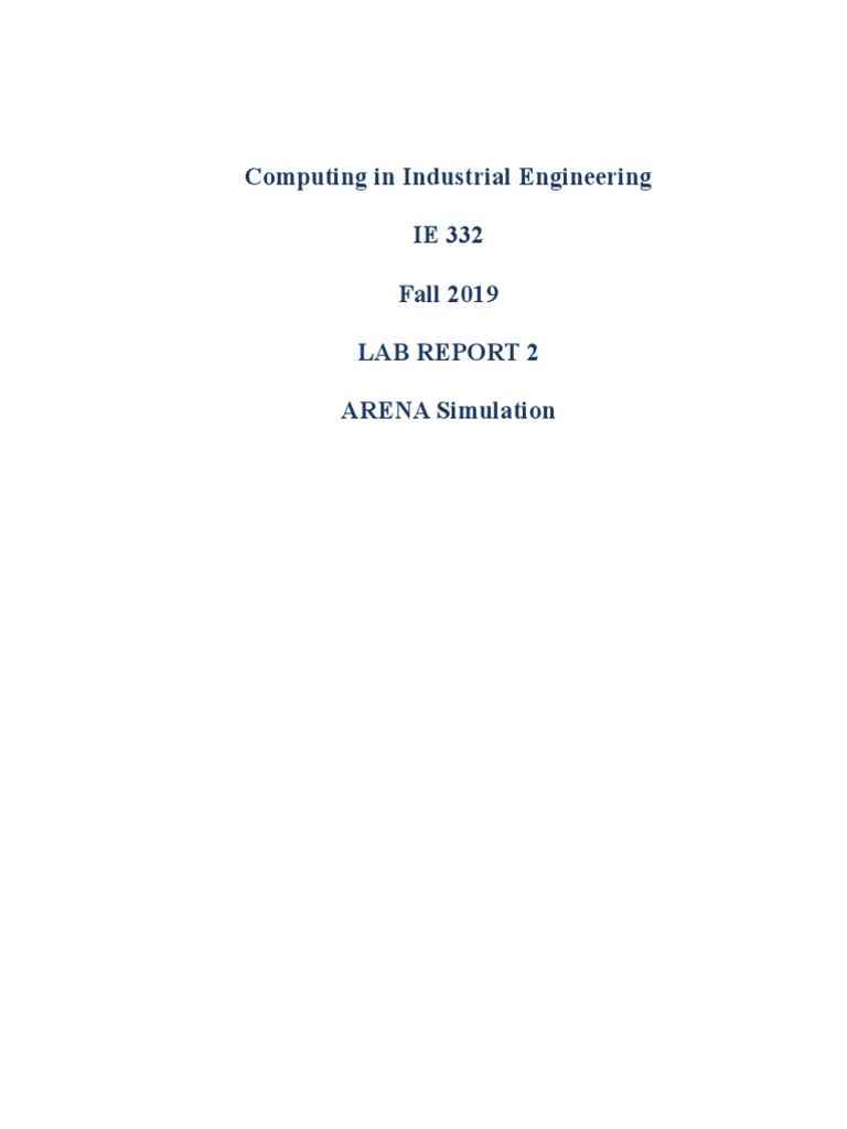 Airport Simulation with ARENA | PDF | Simulation | System