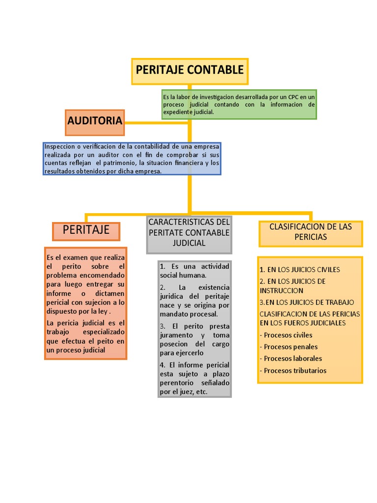 Mapa Conceptual Peritaje Contable | PDF