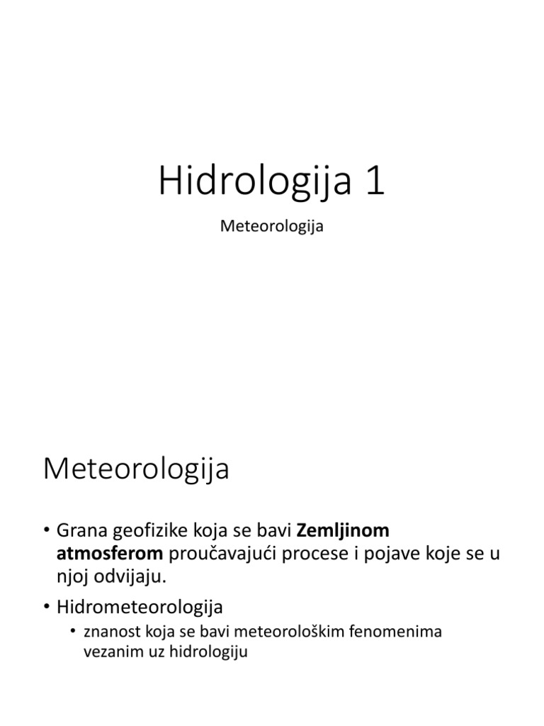 02 - Meteorologija 1 PDF | PDF