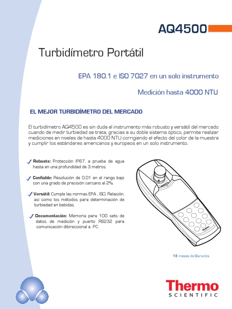 Ficha Técnica AQ4500 | PDF