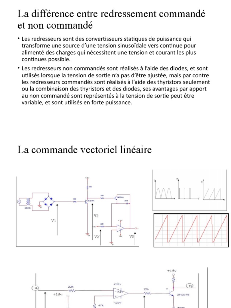 La Différence Entre Redressement Commandé Et Non Commandé | PDF