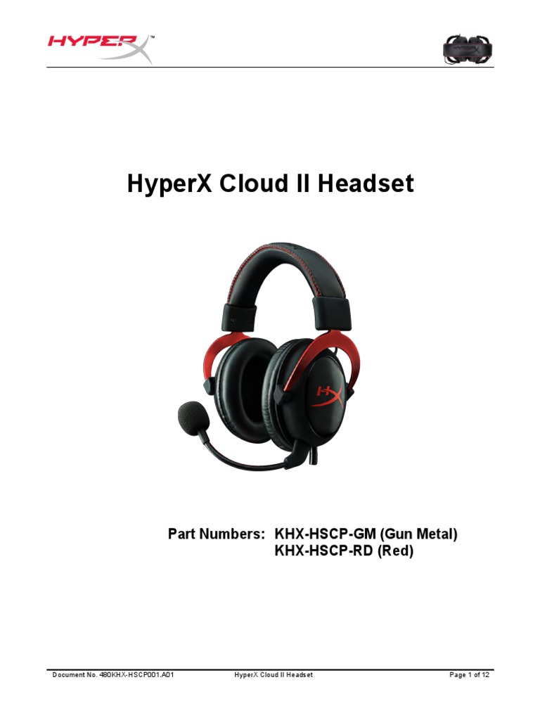 Hyperx Manual | PDF | Microphone | Headphones